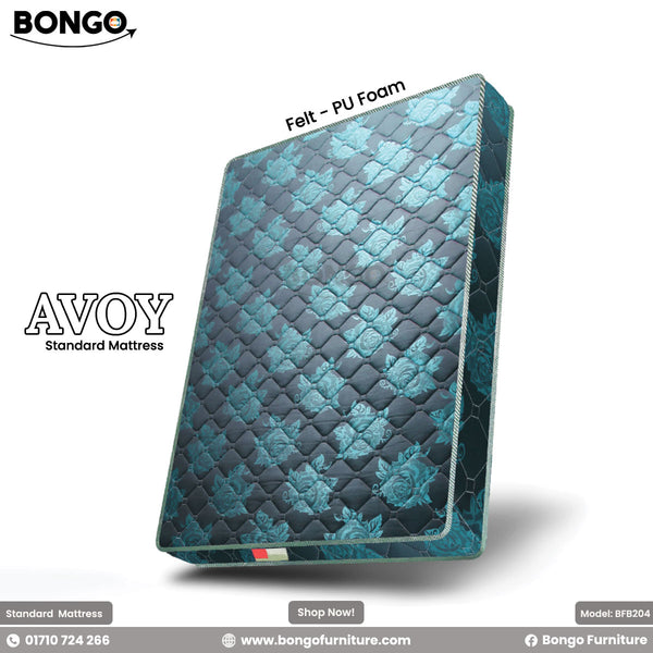 Avoy - Standard Mattress (Felt – PU Foam) | 4 Inches Thick | BFB204 ...