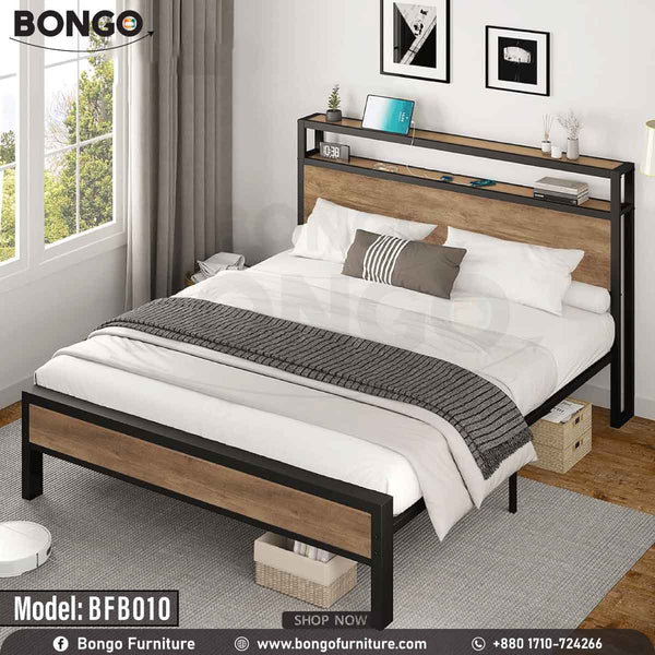 Whisper Metallic Bed - BFB010 | Bongo Furniture