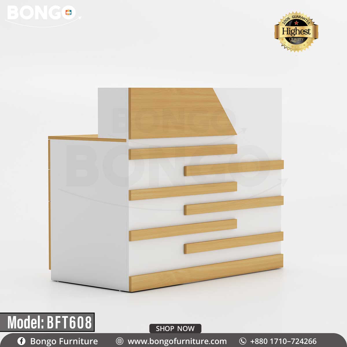 Welcome Reception Desk - BFT608 | Bongo Furniture