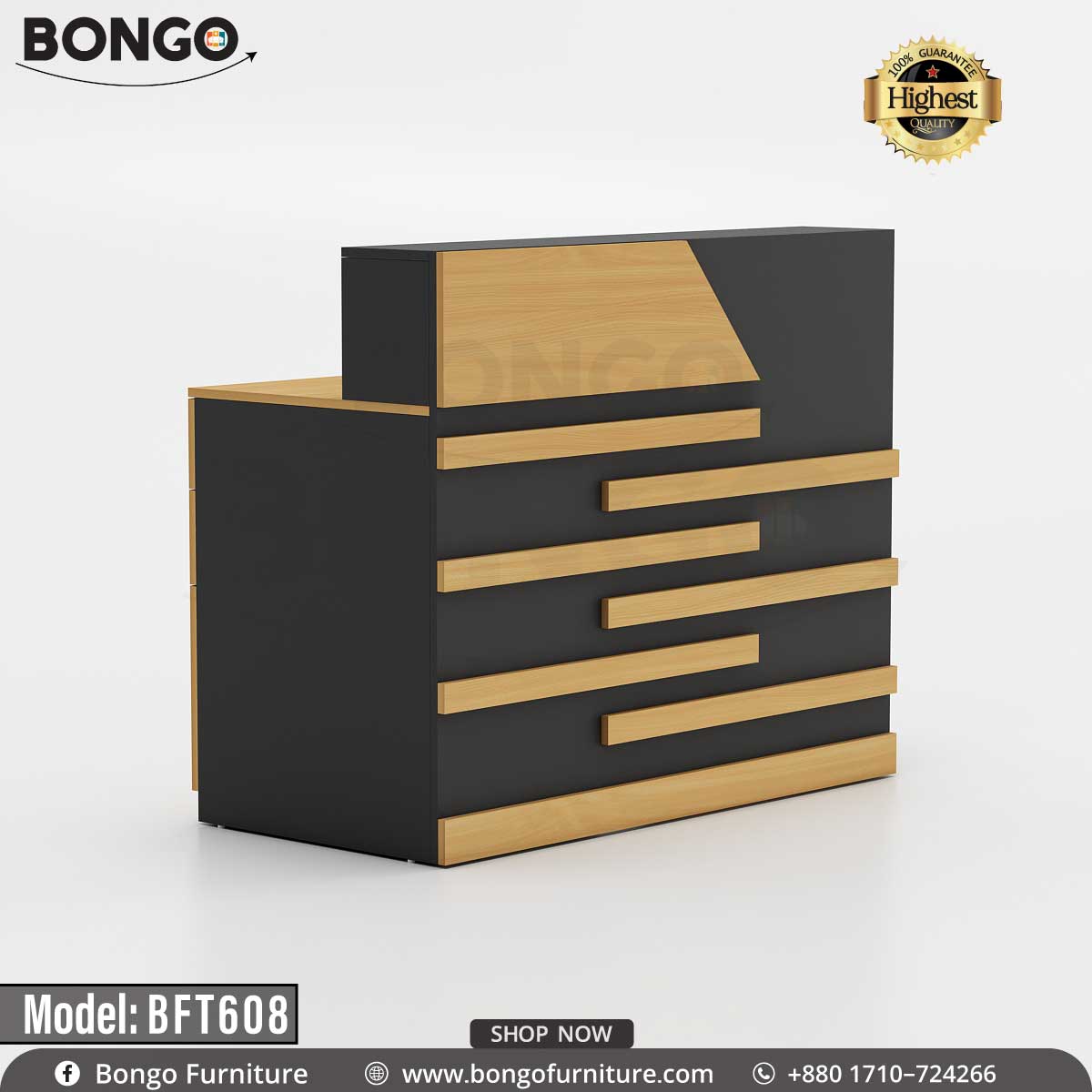 Welcome Reception Desk - BFT608 | Bongo Furniture