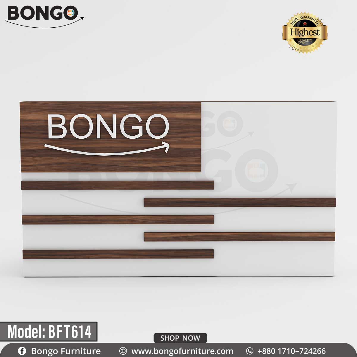 Information Reception Desk - BFT614 | Bongo Furniture