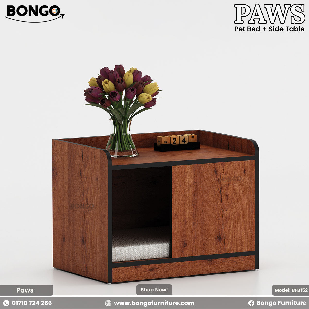 Paws - Cat Bed and Side Table | BFB152 – Bongo Furniture