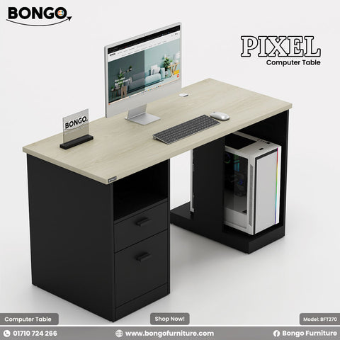 Pixel Computer Table - BFT270 | Bongo Furniture