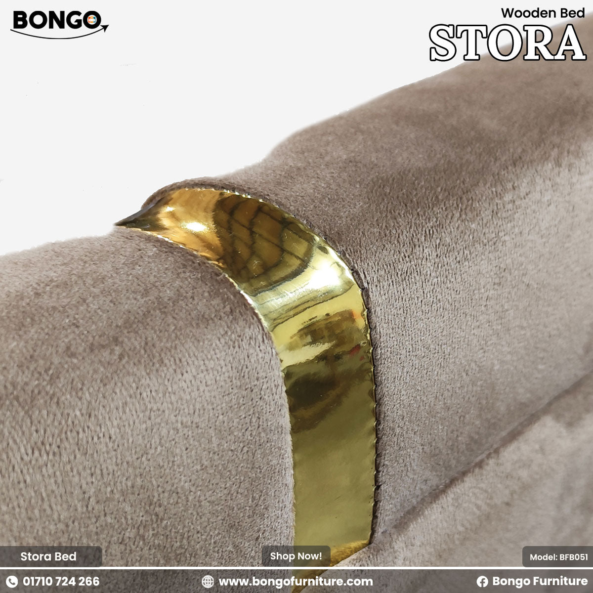 Stora - Wooden Bed | BFB051 – Bongo Furniture