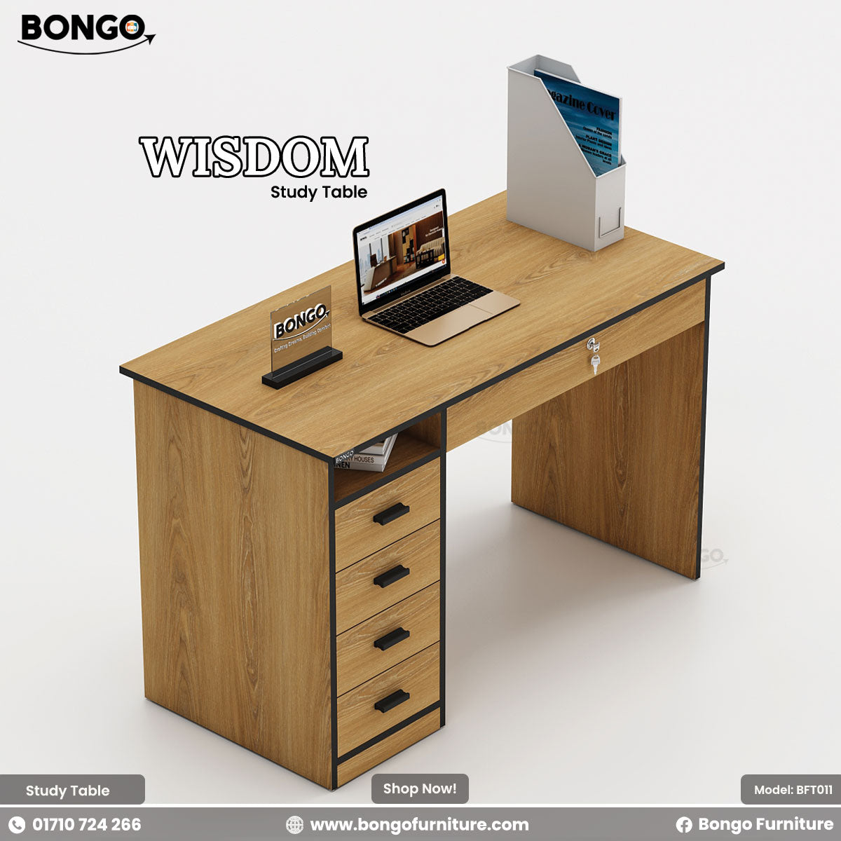 Wisdom Reading Table - BFT011 | Bongo Furniture