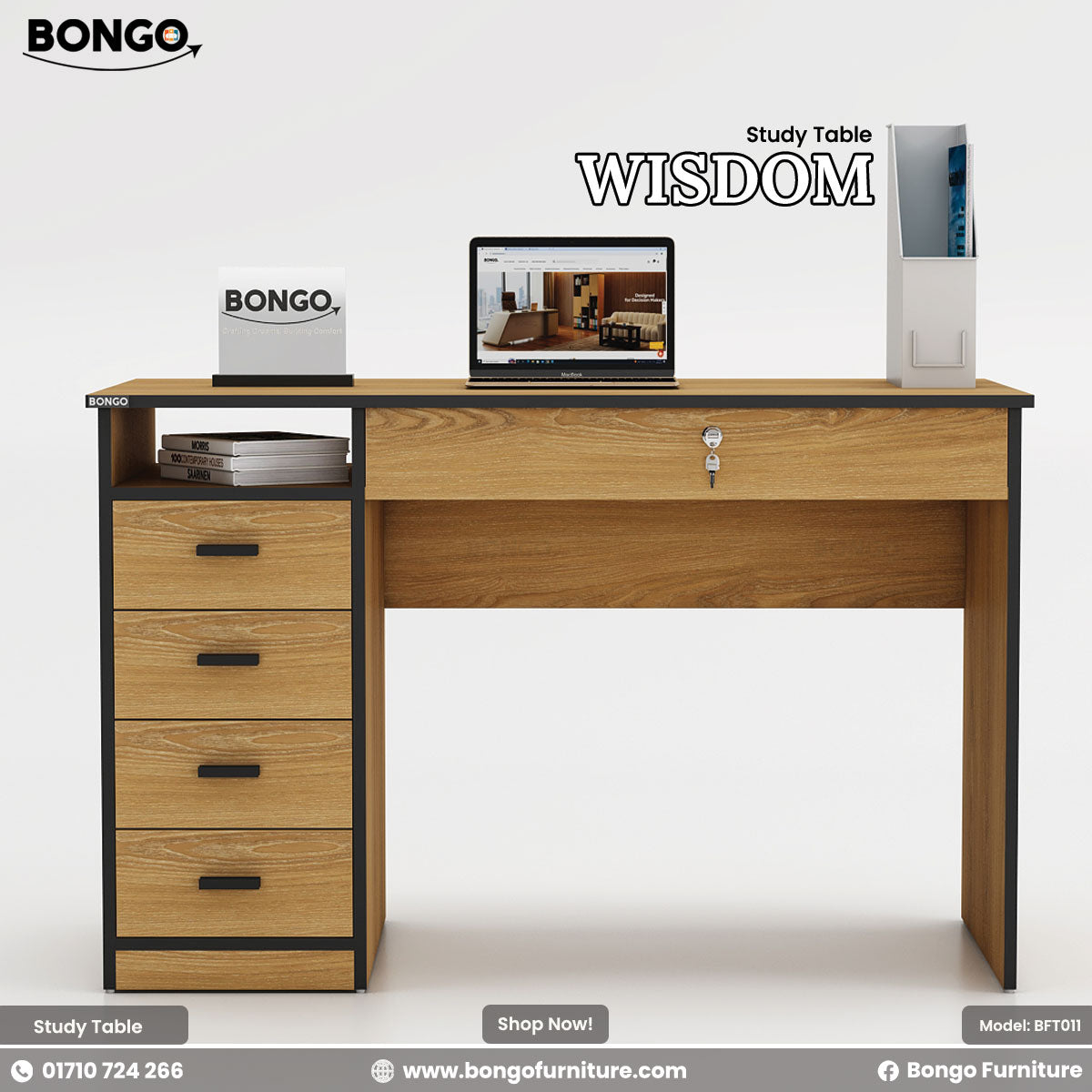 Wisdom Reading Table - BFT011 | Bongo Furniture
